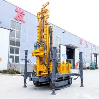 China 260m Depth Crawler Water Well Drilling Rig Machine Pneumatic Borehole Drilling Rig for sale