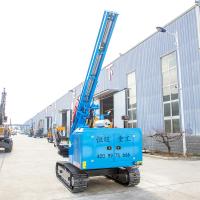 China 5m Rotary Hydraulic Crawler Solar Pile Driver For Solar Photovoltaic Power Plants for sale