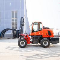 China Versatile Electric Rough Terrain Forklift With Power Steering Smooth Operation for sale