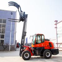 China Versatile Electric Rough Terrain Forklift With Power Steering Smooth Operation for sale