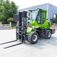 China 5000Lbs Electric All Terrain Forklift With Up To 10 Controls Joystick for sale