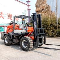 China Power Steering On Road  Off Road Forklift Offering Travel Speed Up To 5Mph for sale