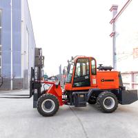 China 10000lbs Industrial All Terrain Electric Forklift 5Mph Travel Speed for sale