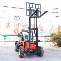 China CE Approval Safety 5 Ton Rough Terrain Forklift With Joystick Controls for sale