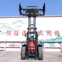 China 5Mph Travel Speed Rough Terrain Counterbalance Forklift With Electric Powered for sale