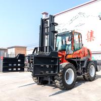 China 10000Lbs All Terrain Reach Forklift With 48 Inches Fork Length for sale