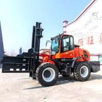 China Lifting 3m/4m/5m/6m All Terrain Forklift With Yunnei 490 Engine for sale