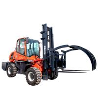 China CE Powerful Outdoor Forklift All Terrain Lift Truck With Tilt 25 Degrees for sale