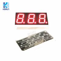 China 0.8 Inch Three Digit 7 Segment LED Display Module FND Red Emitting Color for sale