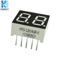 China Green Color 0.36 Inch 2 Digit 7 Segment LED Displays Common Anode Cathode for sale