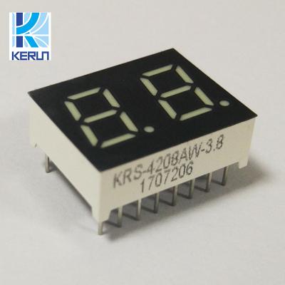 China Common Anode 2 Digit 7 Segment Display  0.8 Inch Shock Resistance for sale