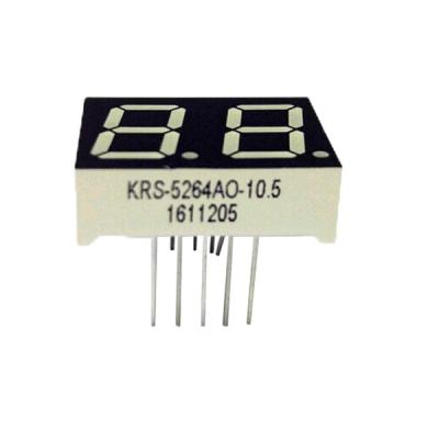 China 0.56 Inch 2 Digit Seven Segment Display 14.2mm Orange Numeric Led Displays for sale
