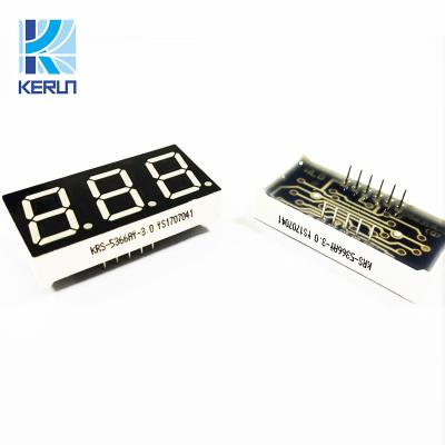 China 14.2mm 0.56in White 7 Segment LED Displays 3 Digit For Digital Temperature for sale