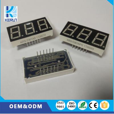 China Common Anode 7 Segment LED Displays 3 Digit 0.56in For Air Conditioner Display for sale