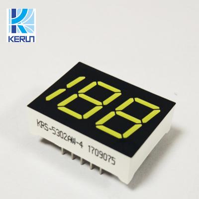 China 0.5inch 12.7mm 3 Digit Seven Segment Display Common Cathode Low Current for sale