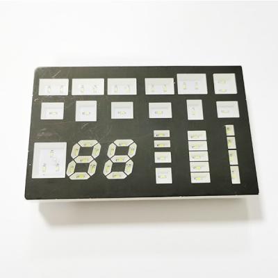 China OEM Custom Blue 7 Segment Display , 8.0mm Height 7 Digit LED Display for sale