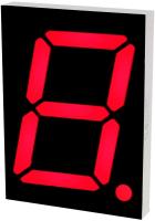 China ODM 10 Pin 1 Bit 7 Segment 4in Red LED Display For Indoor for sale