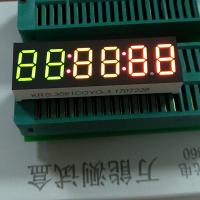 China 6 Digit Tricolour 7 Segment LED Displays 45x18mm For Temperature Indicator for sale