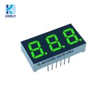 China 0.4 Inch 3 Digit 7 Segment LED Display Pure Green Color For Refrigerator for sale