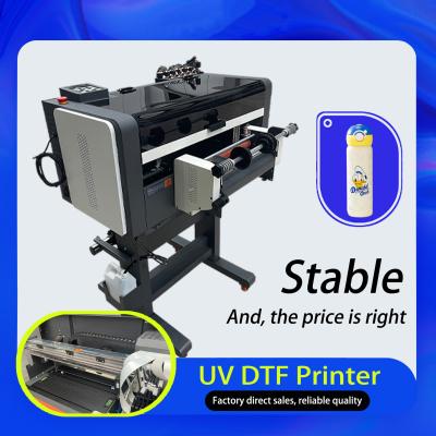 China A1 UV DTF Printer High Quality Accessories 600mm  With C/M/Y/K/W/V Ink Colors For Paper/Mental/Plastic/Geramic Surface for sale
