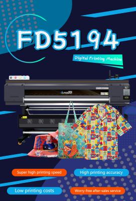 China Large format I3200A1*4HEAD Fabric Printing Sublimation Printer 1900mm in speed 170m²/h 85m²/h for sale