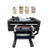 China Digital UV DTF Printer Film Sticker Transfer Logo Printing Machine  With Laminator Printer For Sticker Label for sale