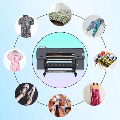 China Roll to Roll 1.9m Large Format  Fabric Textile Printing sublimation printer for Shower Curtains, Cushions, Scarves for sale