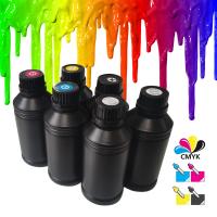 China UV Available ink ISO Certified TPU UV Ink C/M/Y/K/W/V Color Ink for sale