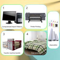 China Sublimation Printer Machine I3200heat 1pass 370m²/h  2pass 185m²/h Transfer Machine for sale