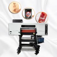 China All In One UV DTF Printer With Laminator Dual Head A3  Crystal Transfer Sticker For Cups/ Helmet for sale