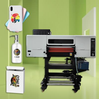 China A3  Crystal Transfer Sticker All In One UV DTF Printer With Laminator Dual Head For Cups/ Helmet for sale