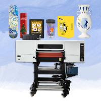 China All In One UV DTF Printer With Laminator Dual Head A3  Crystal Transfer Sticker For Cups/ Helmet for sale