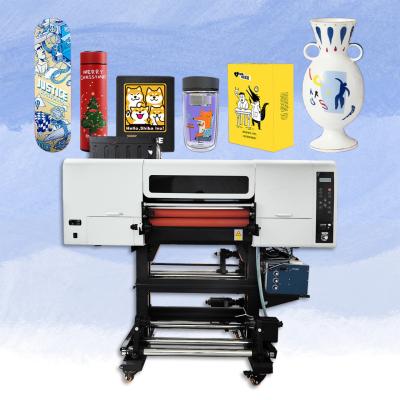 China All In One UV DTF Printer With Laminator Dual Head A3  Crystal Transfer Sticker For Cups/ Helmet for sale