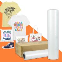 China 30cm 60cm dtf pet film sheet roll for dtf printer for printing t-shirt uniforms for sale