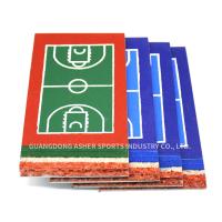 China Outside Adhesive Acrylic Sports Flooring 6mm Thickness Basketball Court Use for sale