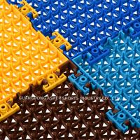 China Non Toxic Sport Court Interlocking Tiles , Outdoor PP Interlocking Flooring for sale