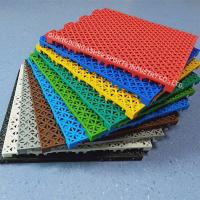 China Non Toxic Sport Court Interlocking Tiles , Outdoor PP Interlocking Flooring for sale