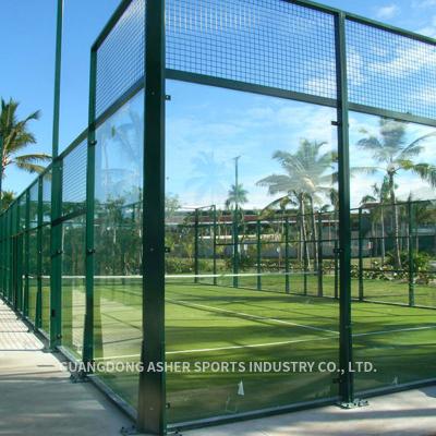 China Whole Set Padel Court Customizable Cricket Court Standard Outdoor and Indoor Padel Court Weatherproof Synthetic Grass Tennis Court for sale