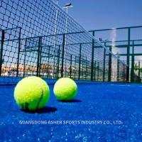 China PE Material Standard Padel Court Area , Padel Court Surface With fake Grass for sale