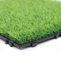 China Interlocking Garden Artificial Grass Turf Green Soft PE Material for sale