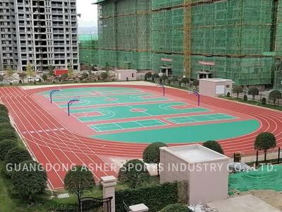 China Easy Installation Tartan Running Track Smooth Surface Customized 13 Thickness for sale