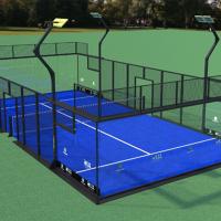 China Manufacturer Offers Cross Border Wholesale of Complete Padel Court Systems Standard and Panoramic Designs Including Paddles for sale