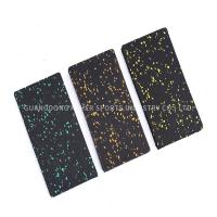 China Skid Proof Rubber Shock Absorbing Gym Flooring Noise Insulating Mat Type for sale