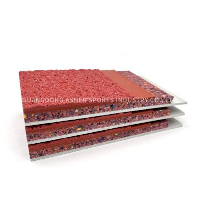 China Elastic Sustainable Sandwich System Running Track Rubber anti UV Flooring Type for sale