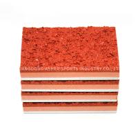 China Outdoor IAAF Running Track Material Non Toxic EPDM Material Customized Color for sale