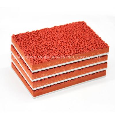 China Professional  Hybrid Plastic Running Track  13mm Thick PU And EPDM Materials Short Lead Time For Competitions And Training for sale
