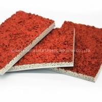 China Eco Friendly Tartan Ground Rubber Flooring EPDM Material Athletics Use for sale