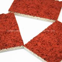 China UV Resistant Red Tartan Running Track PU Material Athletics Use for sale