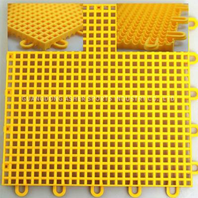 China Recyclable PP Interlocking Sports Flooring , Shock Absorbing Sport Court Flooring for sale