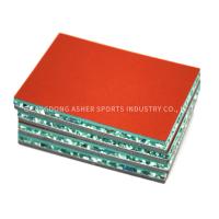 China Silicon PU Vinyl Badminton Court Rubber Flooring Pitch Base UV Resistant for sale